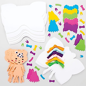 Baker Ross AT534 Fairy Weaving Kits - Pack of 6, Introductory Sewing for Beginners and for Kids Arts and Crafts Projects