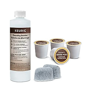Keurig K-Supreme Single Serve K-Cup Pod Coffee Maker (Black) Bundle with Keurig 3-Month Brewer Maintenance Kit (2 Items)