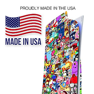 ITS A Skin Skins Compatible with Sony Playstation 5 Console Disc Edition - Protective Decal Overlay Stickers wrap Cover - Sticker Collage