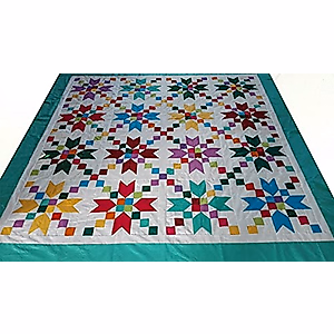 50pcs 8 x 8 inches Multicolor Cotton Fabric Bundle Squares for Quilting Sewing, Precut Fabric Squares for Craft Patchwork