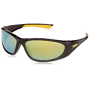 DPG98 Gable™ Safety Glass - Black/Yellow Frame - Yellow Mirror Lens