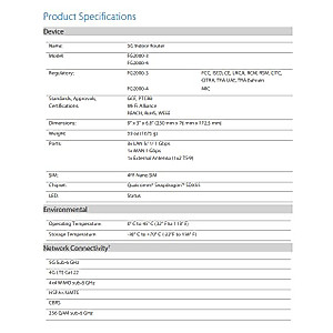 Inseego Wavemaker FG2000 5G Wi-Fi Router (GSM Unlocked)