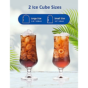 33Lbs/24H Ice Maker Countertop, 10 Ice Cube in 8 Mins, Smart Touch Control LED Panel, Time Reservation & Countdown, Self-Cleaning, 2 Sizes Ice Cube, Portable for Home Camping Party RV, Stainless Steel