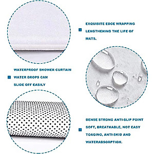 Super Mario Bathroom 4 Pieces Set Shower Curtain, Toilet Lid Cover and Bath Mat, Non-Slip Rugs, Durable and Waterproof, for Bathroom Decor Set, 72" x 72"