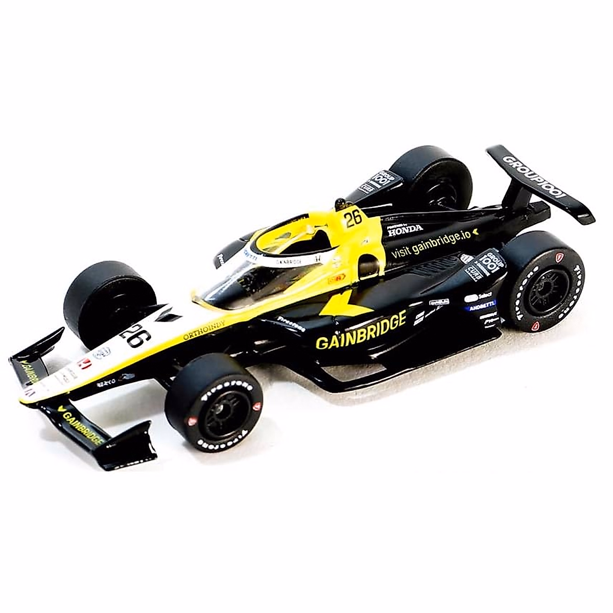 Collectibles Greenlight 11590 2024 NTT IndyCar Series - #26 Colton Herta/Andretti Autosport, Gainbridge 1:64 Scale Indy 500 Diecast, gl11590