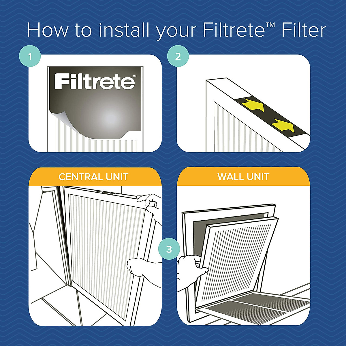 Filtrete 16x25x1 Air Filter, MPR 600, MERV 7, Clean Living Dust Reduction 3-Month Pleated 1-Inch Air Filters, 6 Filters