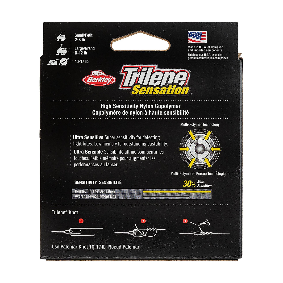 Berkley Trilene® Sensation, Clear, 4lb | 1.8kg Monofilament Fishing Line, Suitable for Freshwater Environments