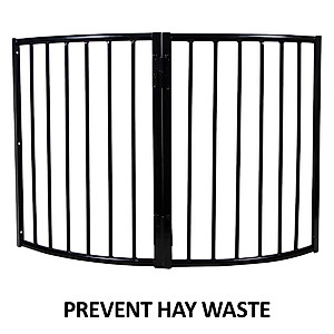 EASY-UP Corner Floor Hay Rack - No Lid | Prevents Hay Waste | 2.5" Slow Feed Spacing | Easy Assembly | Durable Design | 5-Year Warranty
