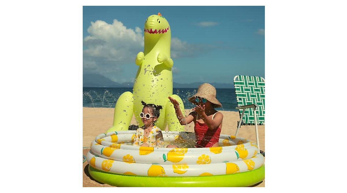 Float Joy 3-in-1 Kiddie Pool & Sprinkler 60" for Summer Outdoor Fun