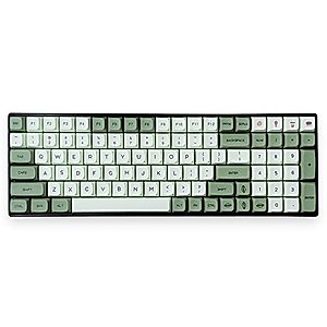 Matcha Keycaps Set 124 Keys PBT XDA Profile Keycaps Dye Sublimation Fit for 61/64/87/104/108 Cherry Mx Switches Mechanical Keyboard