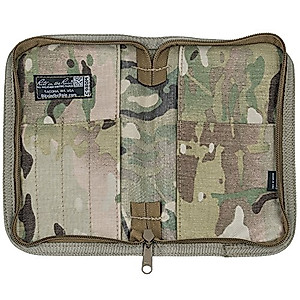 Rite in the Rain Weatherproof Tactical Field Kit: MultiCam CORDURA® Fabric Cover, 4.625" x 7.25" Tan Tactical Notebook, Weatherproof Pen (No. 980M-KIT)