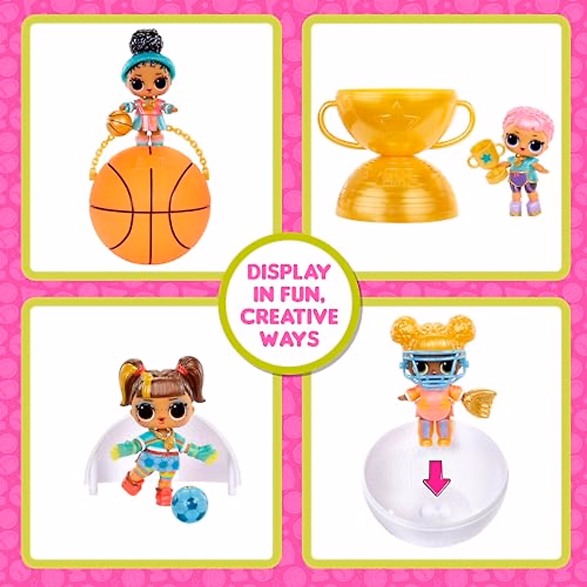 LOL Surprise All Star Sports Vault Collection Tots with Sports-Themed Collectible Doll and 8 Surprises to UNbox Including Matching Accessories – Great Gift for Kids Ages 4+