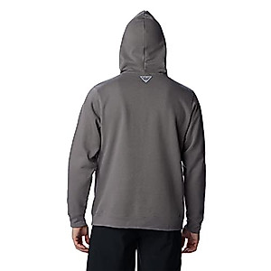 Columbia Men's PFG Sleeve II Graphic Hoodie, City Grey/Cool Grey Logo, X-Large