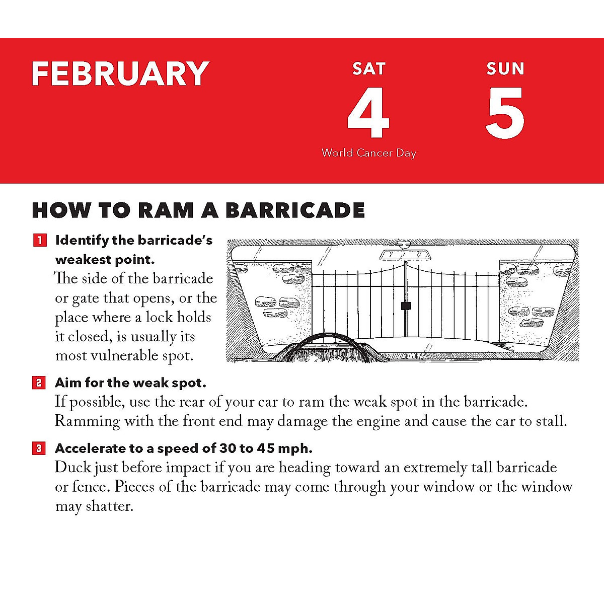 Worst-Case Scenario 2023 Daily Survival Calendar