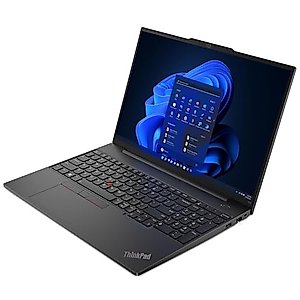 Lenovo Thinkpad E16 Gen 1 16.0" Touchscreen IPS WUXGA Display Laptop (Inteli5-1335U 10-Core, 40GB RAM, 1TB PCIe SSD, Intel UHD, WiFi 6, Backlit KYB, FP Reader, 2 Thunderbolt 4, Win 11 Pro) w/Hub