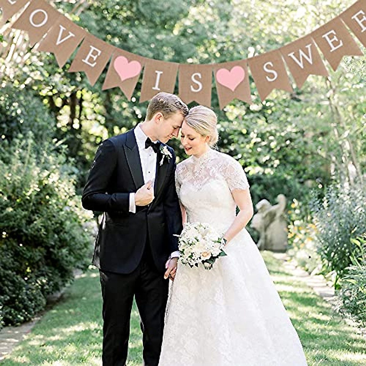 Love is Sweet Burlap Banner - Love is Sweet Decorations, Sweets Burlap Banner,Baby Shower,Photo Decoration Props, Rustic Wedding Bridal shower Decor