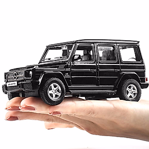 TGRCM-CZ 1/36 Scale G63 Casting Car Model, Zinc Alloy G Wagon Toy Car for Kids, Pull Back Vehicles Toy Car for Toddlers Kids Boys Girls Gift (Black)