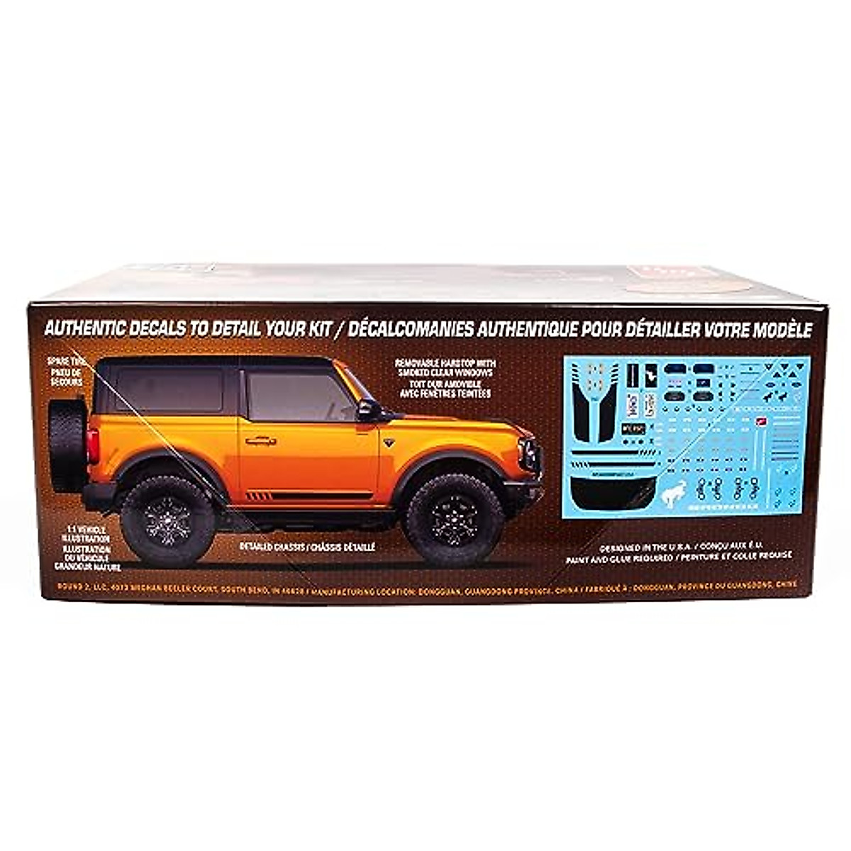 Skill 2 Model Kit 2021 Bronco First Edition 1/25 Scale Model by AMT AMT1343M