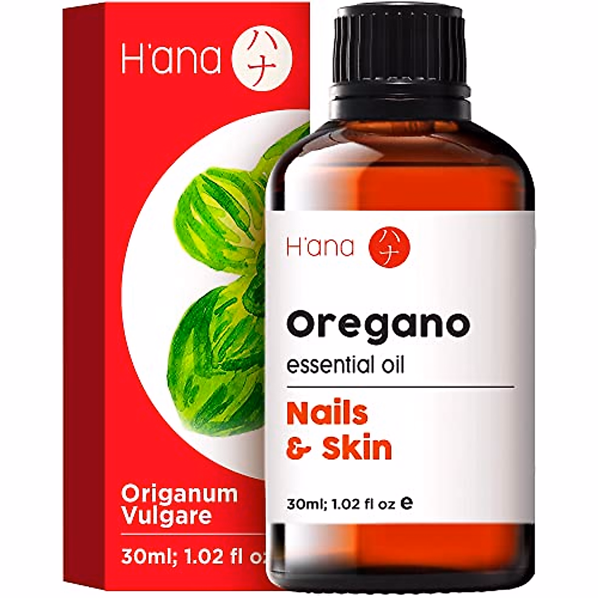 H’ana Oregano Essential Oil for Improved Wellness - 100% Pure Therapeutic Grade Oregano Oil Essential Oil for Skin - Oil of Oregano for Nails - Oregano Oil for Diffuser & Nail (1 fl oz)