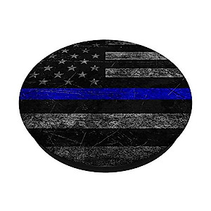 Thin Blue Line Police Officer LEO PopSockets PopGrip: Swappable Grip for Phones & Tablets