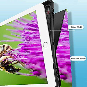 Hubin for New iPad Air 5th Generation Case 2022/iPad Air 4th Generation Case 2020 10.9 Inch,Schnee Winter Snow Animal Whit Auto Sleep/Wake Up