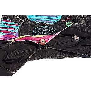 Original Collections Bohemian Embroidered Ripped Razor Cut Crossbody Hippie Purse Handbag AND Backpack Multicolor