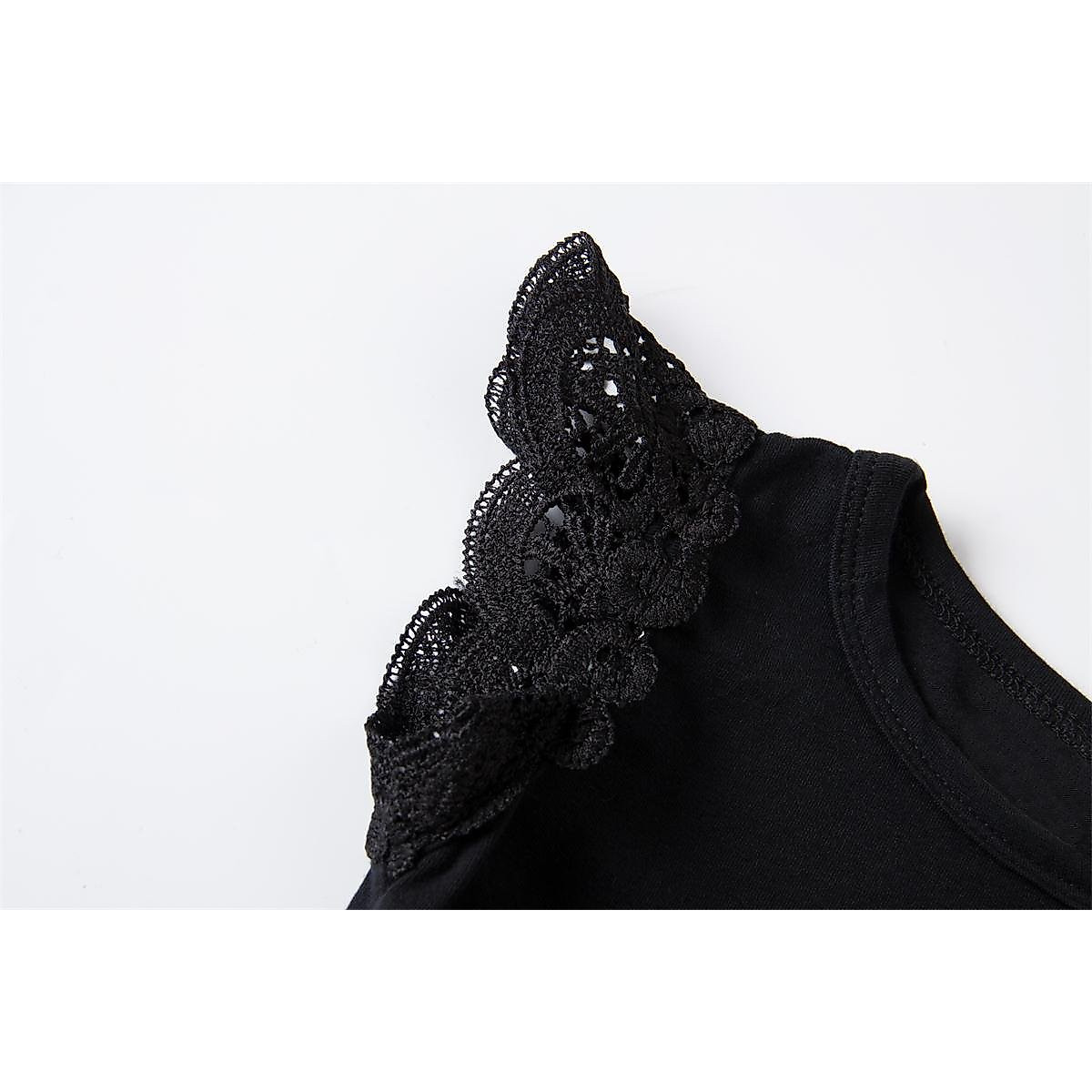 Yatong Baby Girls Bodysuit Baby Romper (18-24 Months, Black)