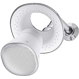 KOHLER Moxie Bluetooth Showerhead, Shower Speaker, Waterproof Speaker, Shower Radio, Rechargeable Speaker, Portable Speaker, 2.5 GPM, K-28238-NKE-CP, Polished Chrome