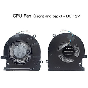 New Replacement Cooling Fans for HP OMEN TPN-Q236 Q238 15-ek 15-en 15-ek0023DX 15-en0007AX 15-en0032AX 15-ek0011TX 15-0010TX Series M04216-001 ND8CC02-19J22 M04215-001 ND8CC02-19J23 DC 12V 0.5A Fan