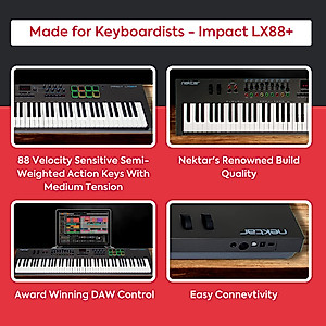 Nektar Impact LX88+ 88-Key USB MIDI Keyboard Controller