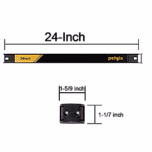 Petgin Magnetic Tool Holder 24 Inch 3 Pack Heavy Duty Magnet Tool Bar Strip Rack Wall Mount for Tool Box Organizers and Storage (With Buckle,Splicing Installation