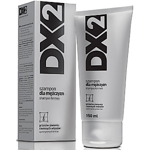 DX2 - Prevent Grey Hair Shampoo for Men - Gradual Dark Color Restoration, Daily Care to Protect Follicle Pigmentation - 150ml