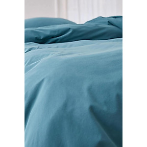 The Bed Linen Queen Duvet Cover Set with 3 Piece Soft Linen Bedding Set 1 Duvet Cover with 2 Pillowcase Luxurious (Ocean Blue)