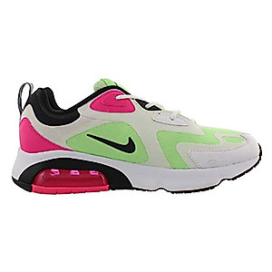 Nike Women's Air Max 200 White/Black-Hyper Pink (CJ0629 100) - 6.5