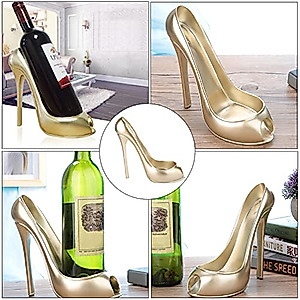 Cabilock Home Decor Home Decor Tabletop Rack High Heel Bottle Holder Resin Shoe Bottle Holder Decorative Rack Shelf Stiletto Modeling Sculpture for Home Bar Events Party Banquet Tabletop Decor Wine