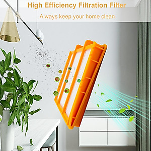 8 Pack AV2501S AV2501AE Filters Replacement Parts for Shark AV2610WA RV2502AE AV2511AE RV2610WA RV2520AOUS AV2510AOUS UR2500SR AI Ultra Robot Vacuum