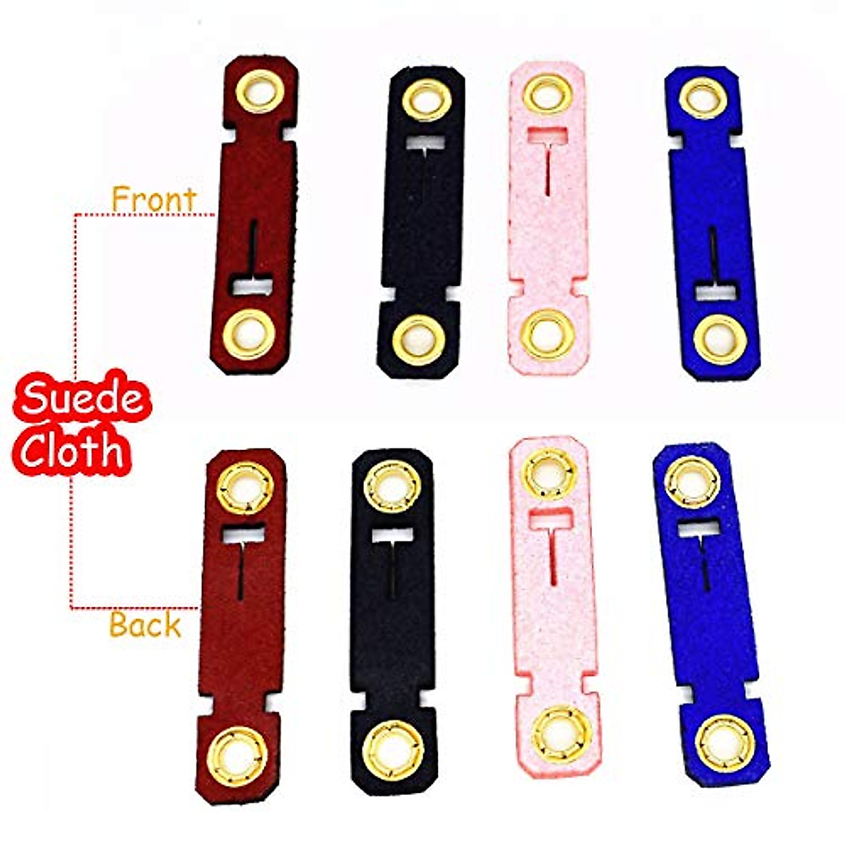 Bonaweite 4Pack Birds Foot Rings, Parrot Leg Bands Opening Feet Ring, Suede Cloth Bird Foot Protector Identification for Pigeons African Grey Cockatoo Macaw Ringneck Parakeet Cockatiel