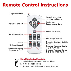 Cynlink 12V 40W LED Color Changing Pool Lights for Inground Pool, Swimming Pool Light Bulb with Remote, E26 Replacement Underwater Pool Lighting for Pentair and Hayward Light Fixtures