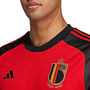 adidas Beligium Home Men's Soccer Jersey World Cup 2022 (M) Red/Black