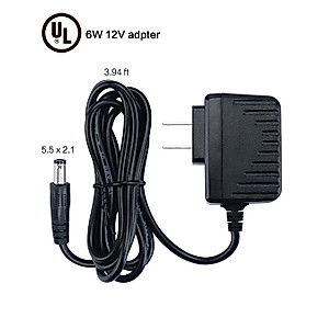 Geeon 12V AC DC Adapter 500mA 6W Transformer Charger with 12PCS Replacement Plug Connectors UL Listed (For 12 Volt Device ONLY)