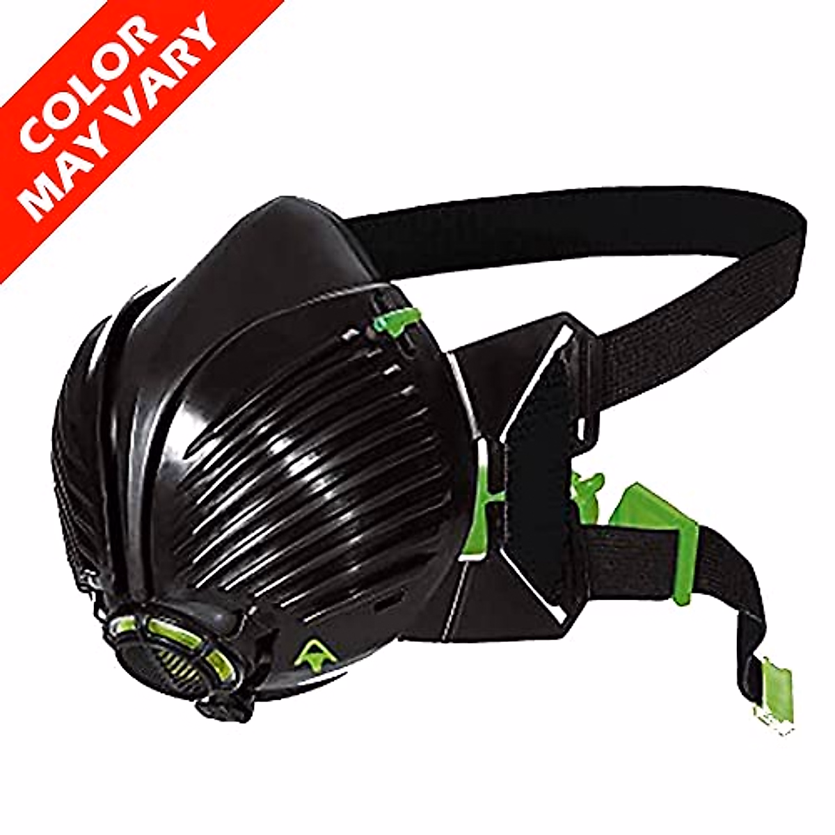 Trend Air Stealth Dust Mask, Half Mask with Replaceable Twin HEPAC Filters for Woodworking, Building & Construction Work, Medium/Large, STEALTH/ML