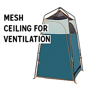 Kelty Discovery H2GO Privacy Shelter, Campsite Shower and Changing Shelter, Zippered Entry, Steel Pole Frame, Freestanding (Iceberg Green)
