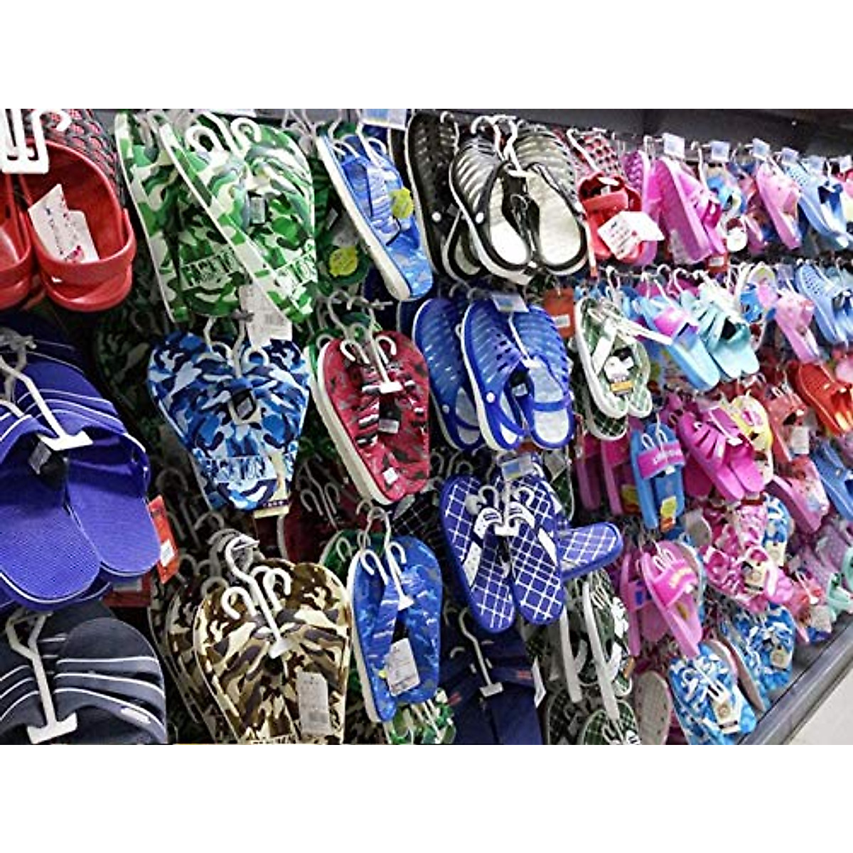 WellieSTR 100 Pcs (White) Plastic Slippers Leather Shoes Drying Shelf Hanger Shoes Hanger Drying Rack