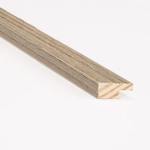 15x44 Frame Grey Real Wood Picture Frame Width 1 Inches | Interior Frame Depth 0.5 Inches | Weatherly Distressed Photo Frame Complete with UV Acrylic, Foam Board Backing & Hanging Hardware