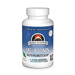 Source Naturals Melatonin 2.5 mg - 240 Peppermint Flavored Lozenges