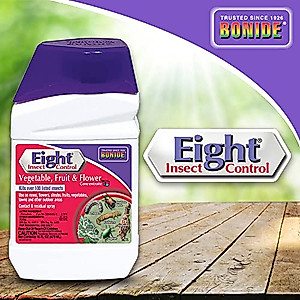 Bonide Eight Insect Control Vegetable, Fruit & Flower, 16 oz Concentrate Long Lasting Insecticide for Beetles and More