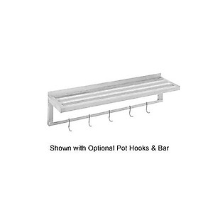 Channel TWS1848 Shelving, Wall Shelving, Tubular - All-Welded, 48"W x 18"D, Aluminum Construction