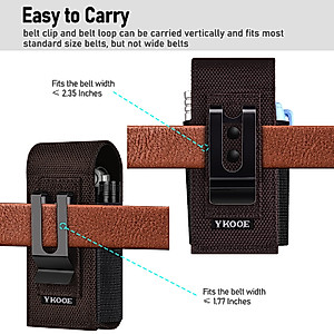 ykooe Multitool Sheath Compatible with Leatherman EDC Belt Organizer Tool Holster Nylon Pouch, Brown