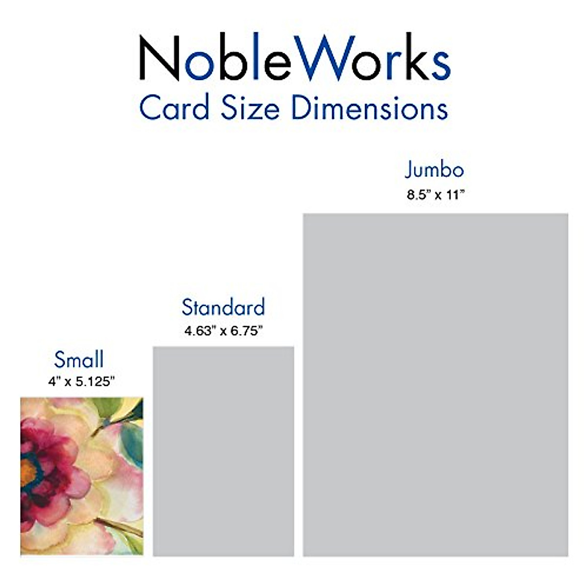 The Best Card Company - 20 Assorted Blank Plant Cards Boxed (4 x 5.12 Inch) (10 Designs, 2 Each) - Watercolor Botanicals AM3314OCB-B2x10