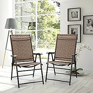 Office Chair Gaming Chair Computer Chair 2 Pieces Outdoor Patio Folding Chairs Camping Portable Lawn Garden with armrests